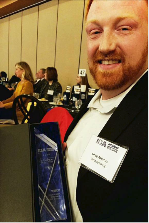 Fishers HS Grad Greg Murray Wins Sportscasting Award - LarryInFishers